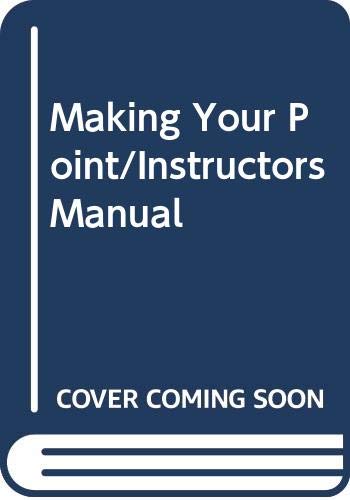 Making Your Point/Instructors Manual : Amazon.eg