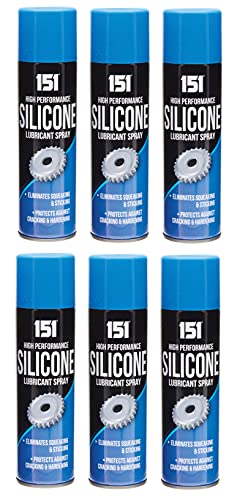 6 Silicone Lubricant Spray Grease Oil Clear Eliminates Squeaking ...