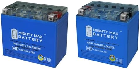 Amazon.com: Mighty Max 12V GEL Motorcycle Batteries Bundle - 18 Ah 270 ...