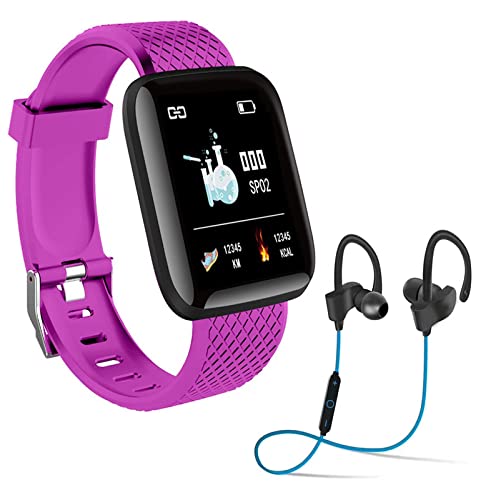 Exxelo Bluetooth D116 SmartWatch with Heart Rate Monitor, QC10 Sports ...