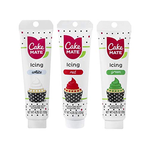 Amazon.com : Cake Mate Christmas Colors Decorating Icing - 3 Pack ...