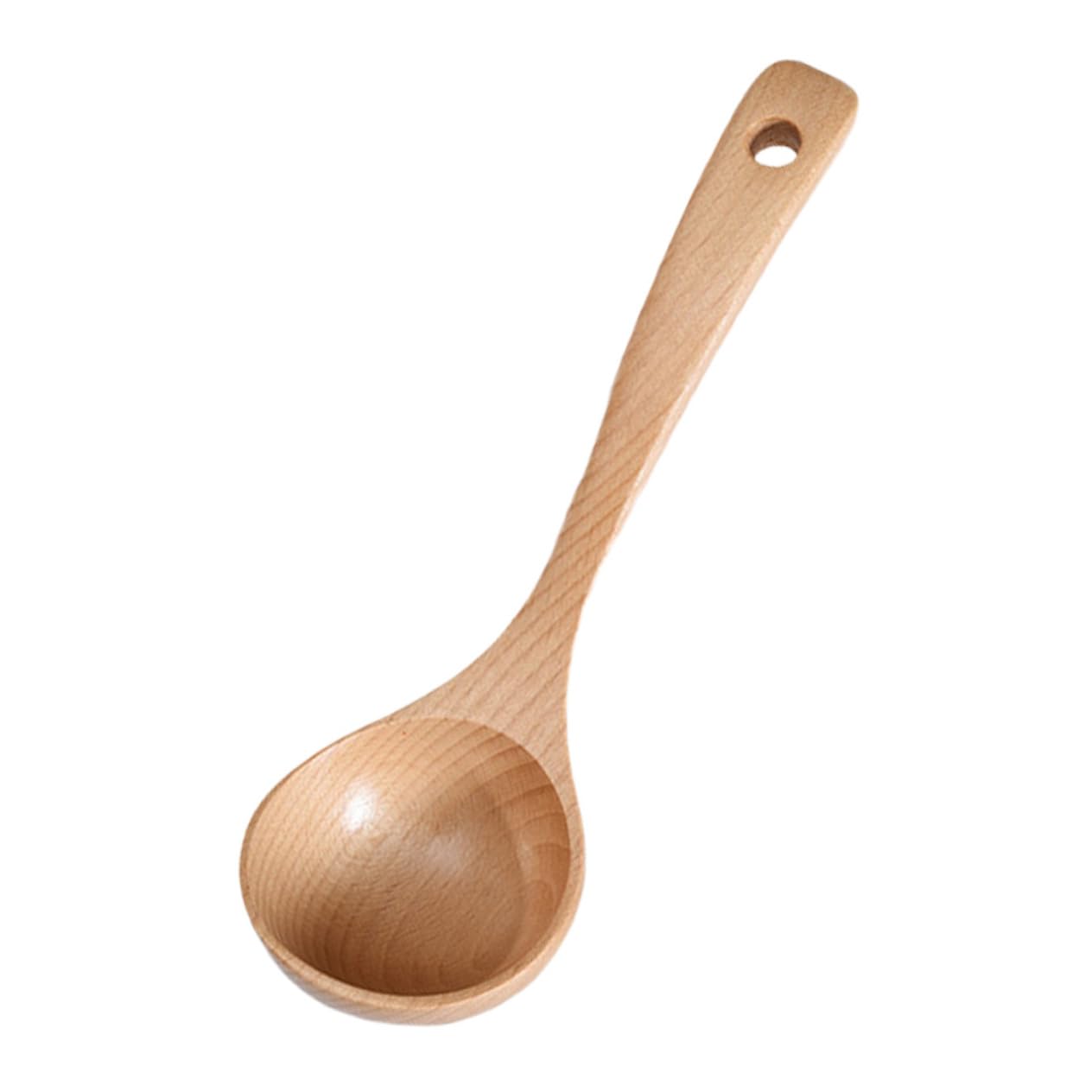 Amazon.com: Beech Wood Spoon Wooden Ladle for Cooking and Serving Deep ...