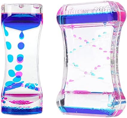 YUE Action Liquid Timer 2 Pack/Liquid Motion Bubbler Timer for Calming ...
