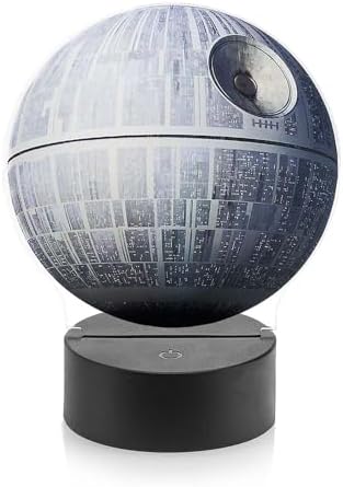 Luminária de Led Star Wars com Impressão Digital - Estrela da Morte ...