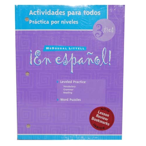 En Espanol: Level 3 Actividades Para Todos Workbook (Vocabulary and ...