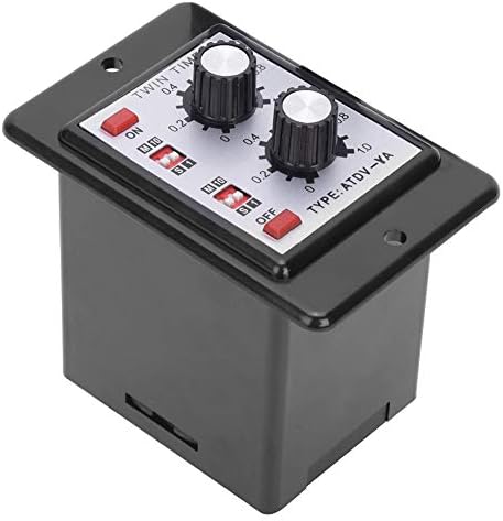 Amazon.com: Twin Timer Relay, On Off Knob Control Time Switch Short Period Repeat Cycle ...