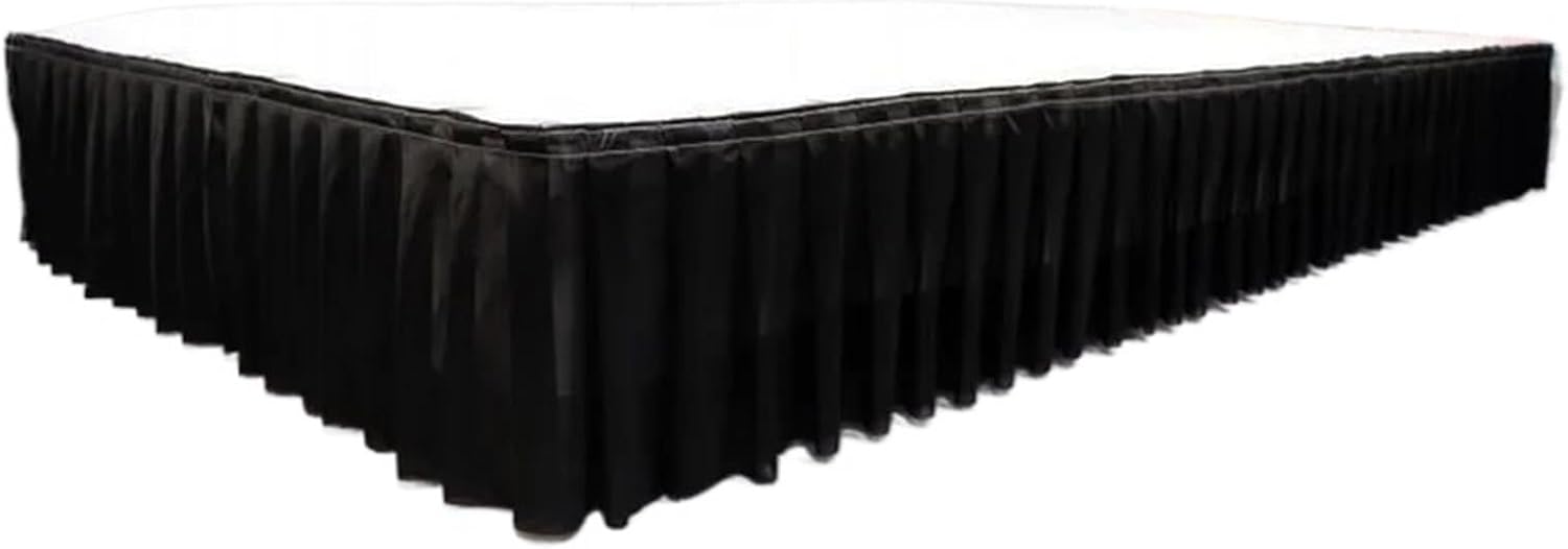 NihaoWXM Pleated Table Skirt Wedding Backdrop Curtains Table Cothes For ...