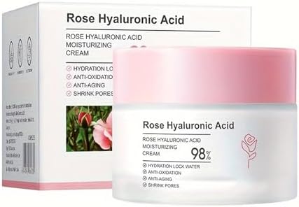 Amazon.com: Rose Hyaluronic Acid Moisturizer Skin Care Moisturizer ...