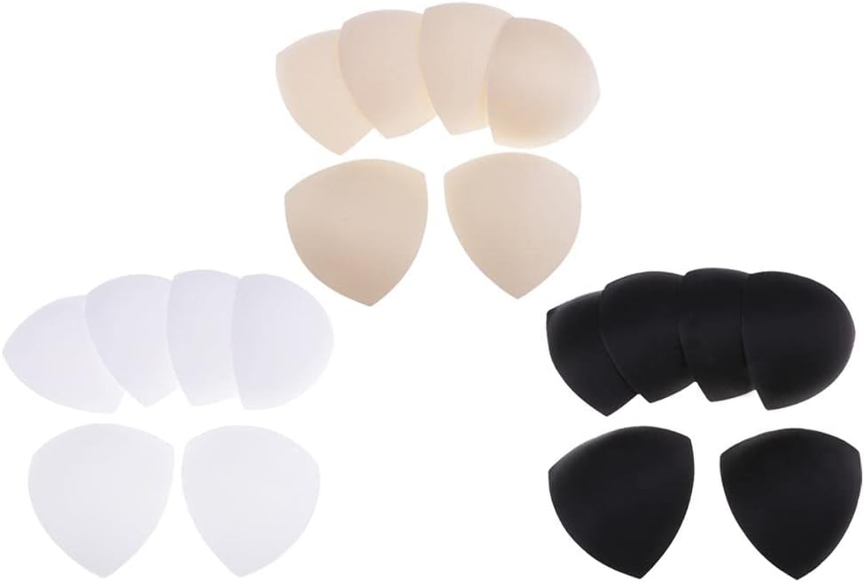 Prettyia 9 Pares Bra Cup Pads Inserts Triangle Breast Bikini Ropa ...