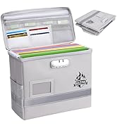 Amazon.com: BALEINE Fireproof Document Box with Lock, Portable ...