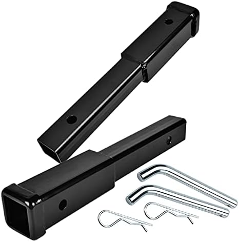 Amazon.com: ZONETECH Trailer Hitch Receiver Tube Extender 2 Pack ...