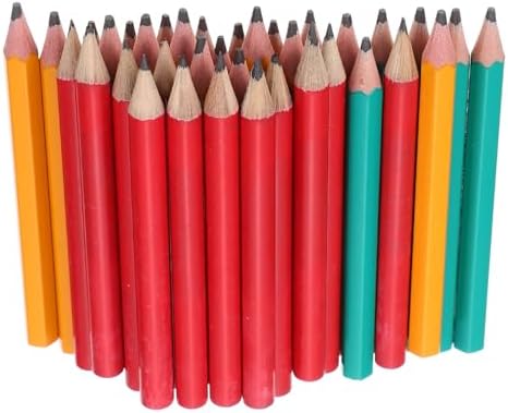 5 Star Half Pencil Wooden Half-length HB Plain Ref 28STK032 [Pack of ...