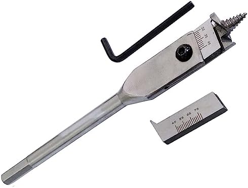 22-76mm Adjustable Spade Bit Tool Expansive Flat Woodworking Boring ...