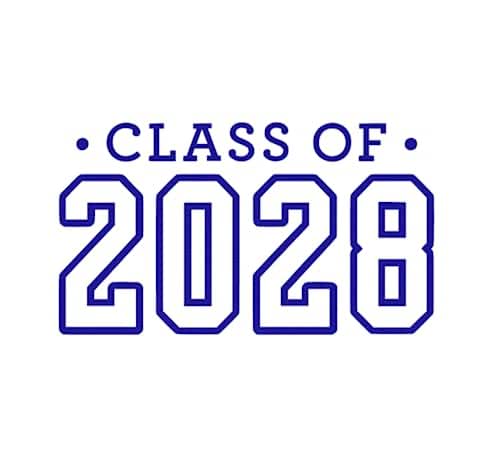 Amazon.com: Class of 2028 Iron On Decal, Senior Class Shirt Patch, Heat ...