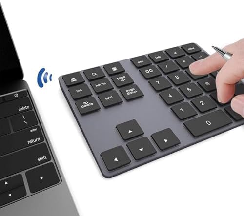 Amazon.com: havit Bluetooth Number Pad Wireless Numeric Keypad Numpad ...