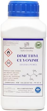 Spa Corporation DiMethyl Glyoxime Powder 500gm : Amazon.in: Industrial ...