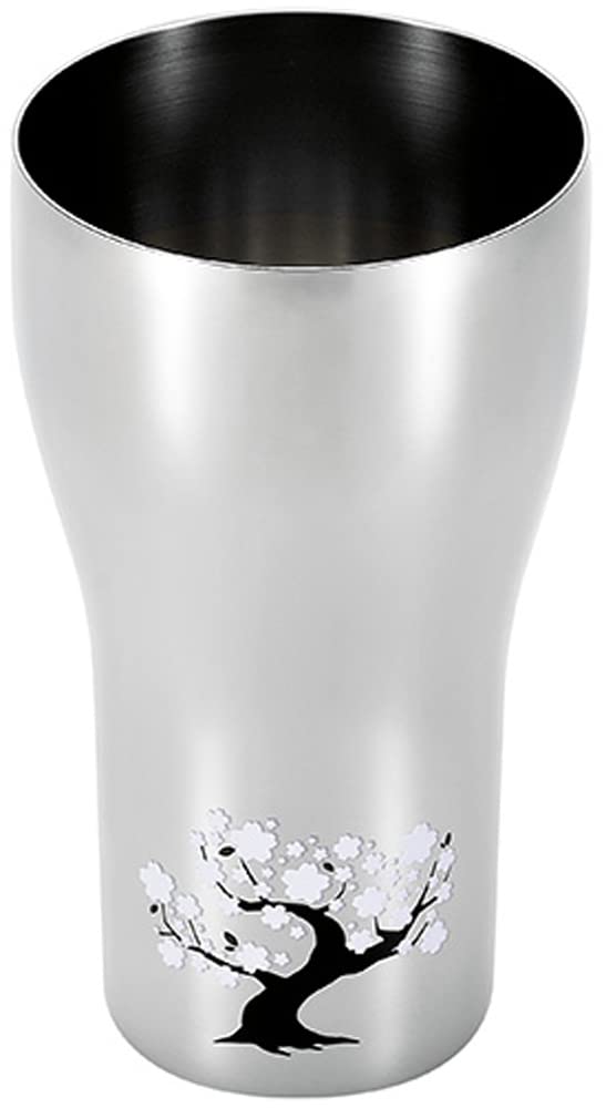 Amazon｜よこやま 日本製 440ml 感温 ステンレス タンブラー 桜 燕熟の技 EJK-350｜タンブラーグラス オンライン通販