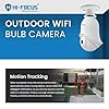 Buy HIFOCUS 4MP 2K 2560 * 1440P QHD Outdoor CCTV WiFi Bulb Camera ...