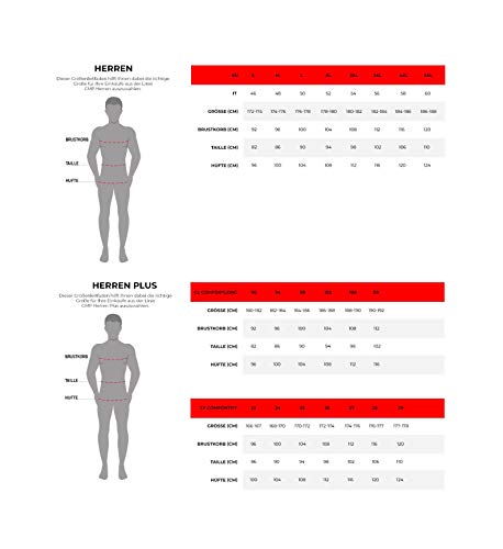 (TG. XLXXL) CMP 3Y97800, Maglia Intima Tecnica Uomo, Multicolore, XLXXL - NUOVO