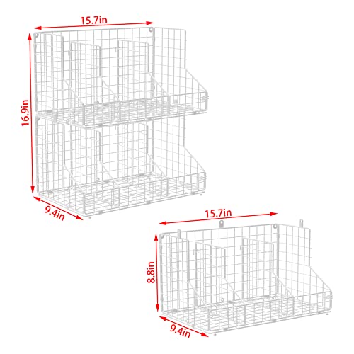 Snapklik.com : X-cosrack Stackable Wire Baskets For Pantry Storage And ...