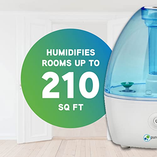Pure Guardian H910BL Ultrasonic Cool Mist Humidifier, 14 Hrs. Run Time ...