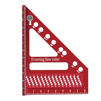 Hole Position Scribing Ruler 3D Woodworking Square Ruler 22.5-90 Degree ...