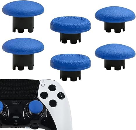 Amazon.com: 6 in 1 Interchangeable Thumbsticks for PS5 Dualsense Edge ...