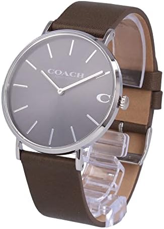 Amazon | コーチ COACH 腕時計 メンズ 男性用 紳士用 チャールズ Charles 41mm グレー文字盤 シリコンラバーベルト ...