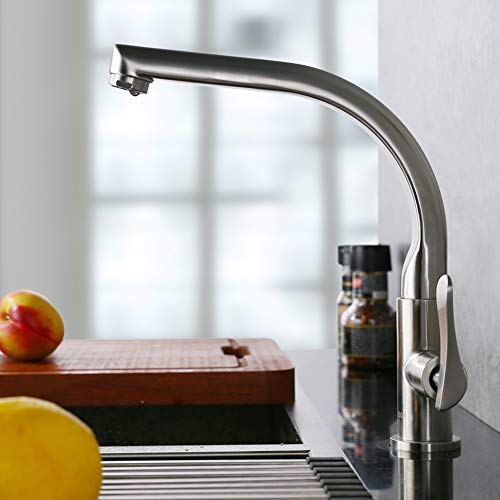 Faucet Single Cold Faucet 304 Stainless Steel Sink Sink Rotating Faucet ...