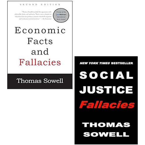 Thomas Sowell 2 Books Collection Set (Social Justice Fallacies [Hardcover], Economic Facts and ...