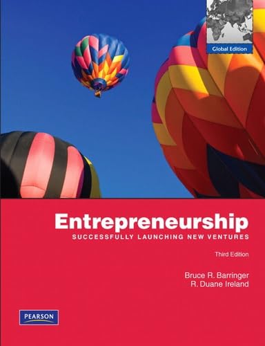 ENTREPRENEURSHIP : SUCCESSFULLY LAUNCHING NEW VENTURES : G EDITION 3 ...