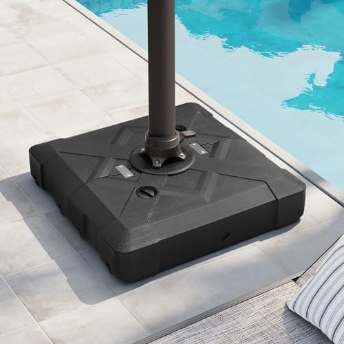 Amazon.com : MEVBC 34" X 34" Cantilever Patio Umbrella Base Stand, 290 ...