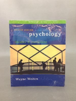 Psychology: Themes and Variations, Briefer Version, 7th Edition ...