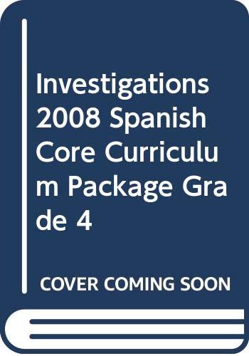 Investigations 2008 Spanish Core Curriculum Package Grade 4 : Amazon.in ...