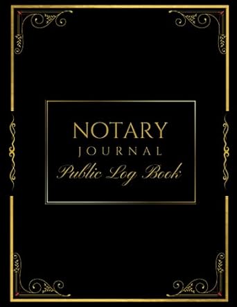 Amazon.com: Notary Journal: Public Log Book of Notarial Acts with ...