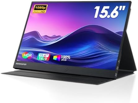 Amazon.com: MINIHYPER Portable Monitor 15.6 Inch 1080P FHD USB-C HDMI ...