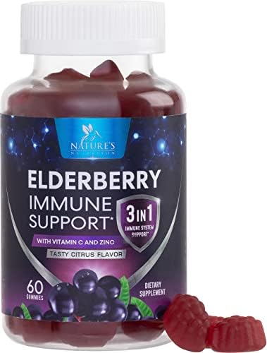 Amazon.com: Emergen-C Elderberry Gummies, Elderberry Immune Support ...