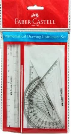 Faber-Castell Mathematical Drawing Instrument Set Humarabazar : Amazon ...