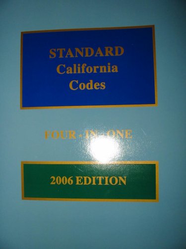 Standard California Codes Four - In - One 2006 Edition (Civil Civil ...