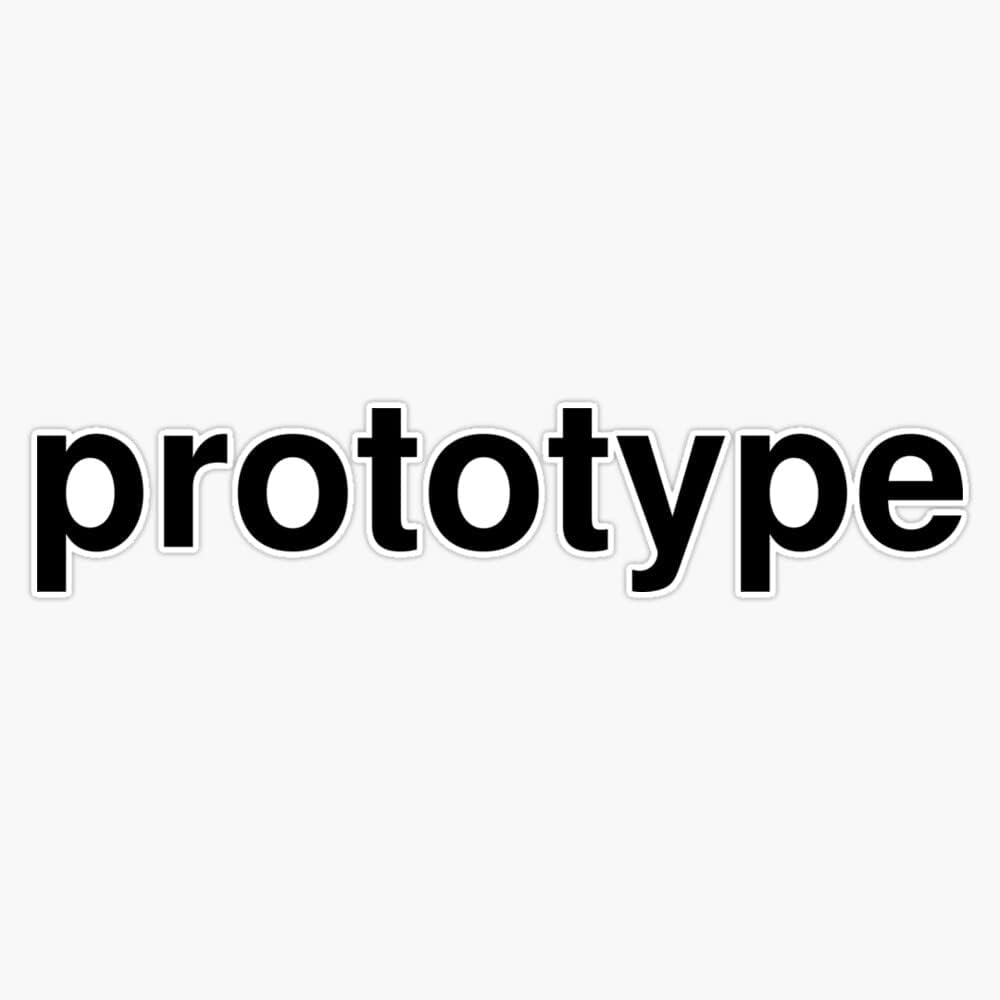 Amazon.com - prototype Sticker Vinyl Bumper Sticker 6 Mil Thick - Size 5"