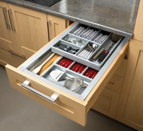 RICHELIEU 2-Layer Kitchen Drawer Organizer - Cutlery Tray Double ...