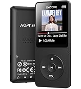 Amazon.com: AGPTEK A02 MP3 Player with Bluetooth 5.3, 1.8 inch Screen ...