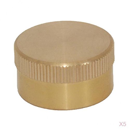 Buy FABLOFT 5Pcs Heavy Duty Brass Cap 1LB Propane Bottle Gas Tank ...