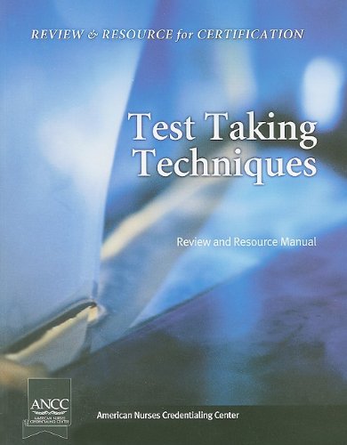 Test Taking Techniques: Review and Resource Manual: 9781558101869 ...