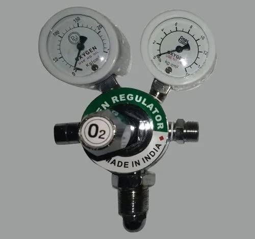 Double Gauge Single Stage Medical Oxygen (O2) Gas Regulator (MOX ...