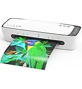 Amazon.com : Qfun Small Laminator Machine with 20 Laminating Sheets 9 ...