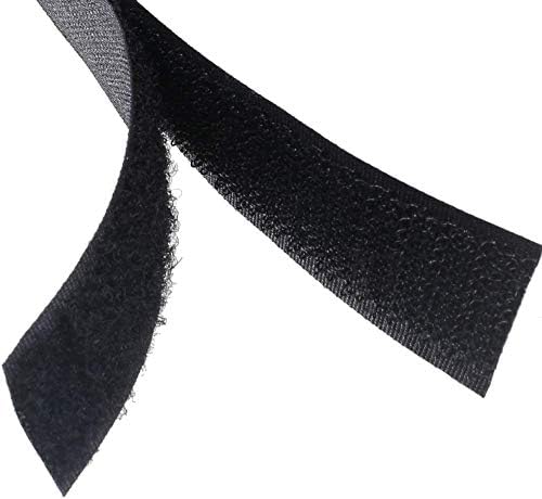 Maelsa Rouleau Bande Scratch Lavable a Coudre Noir - 2m - pour Tissu ...