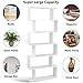 Amazon.com: Tangkula 6 Shelf Bookcase, Modern S-Shaped Z-Shelf Style ...