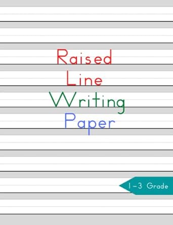 Raised Line Writing Paper: for 1st - 3rd Grade | Widelines: Gabor ...