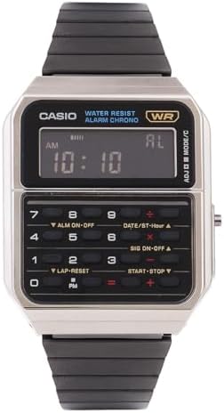 Casio Vintage CA-500WEGG-1BDF Gray Digital Dial Grey Stainless Steel ...